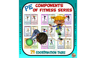 Components of Fitness Series: Power Task Cards by Teach Simple