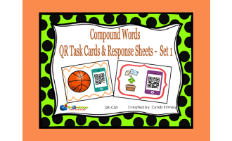 CVC Words - Short E - QR Code Task Cards & Response Sheets - EBOOK by ...