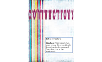 Contractions Crossword Puzzle by Teach Simple