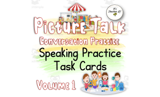 Conversation Practice Task Cards | Speaking Practice Vol. 2 by Teach Simple