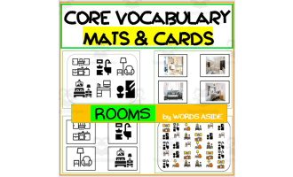 Core Semantics Mats + Cards: Bathroom Pack by Teach Simple