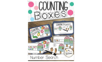 Counting Boxes: Play Dough Mats Center by Teach Simple