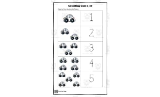 Counting Cars 1-20 Printable by Teach Simple