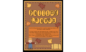 Raking Leaves Verbs Activity by Teach Simple