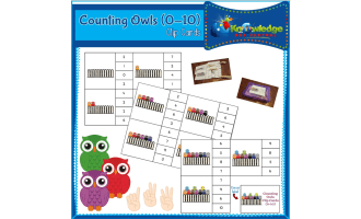 0-10 Apple Tactile Cards for Counting Numbers by Teach Simple