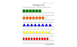 Using Base 10 Blocks to Write Numbers Worksheet by Teach Simple
