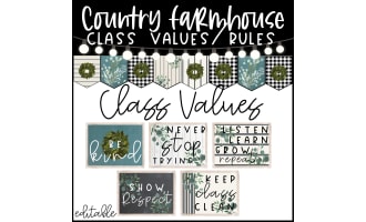 Country Farmhouse Meet the Teacher-Editable by Teach Simple
