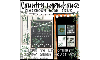 Country Farmhouse Class Values Rules-Editable by Teach Simple