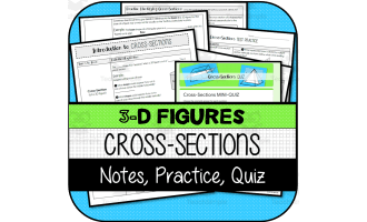 Cross-Sections of 3D Figures MATCHING ACTIVITIES by Teach Simple