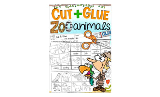 German Cut & Glue: At the Zoo by Teach Simple
