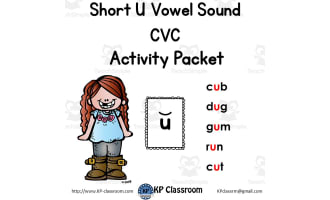 CVC Short I Vowel Sound Activity Packet and Worksheets by Teach Simple