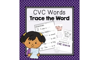 CVC Match the Word Activity Packet by Teach Simple