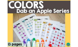 Color & Numbers Apple Posters by Teach Simple