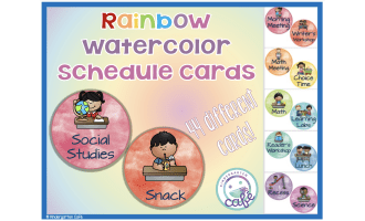 Classroom Schedule Cards by Teach Simple