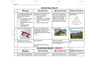 Daily US History I Review Sheets #1 - #5 by Teach Simple