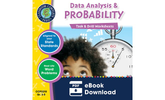 Data Analysis & Probability - Task & Drill Sheets Gr. 6-8 by Teach Simple