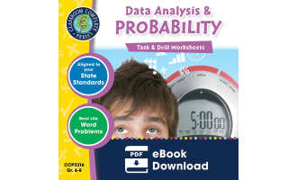 Data Analysis & Probability - Task Sheets Gr. 6-8 by Teach Simple