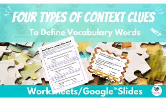Context Clues Worksheet by Teach Simple
