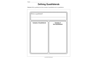 Drawing Shapes Given Defining Attributes Worksheet by Teach Simple