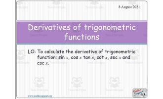 Derivative of exponential and logarithmic functions by Teach Simple