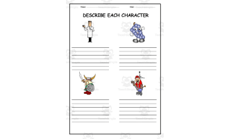 Character Profile Worksheet by Teach Simple