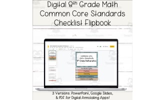 8th Grade Math Spiral Review Assessments for Common Core w/ Standards ...