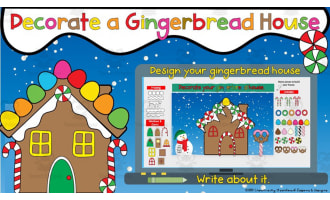 Digital Art & Creative Writing Activity: Build a Gingerbread Man by ...