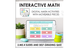 Digital Math for 3.MD.4 - Measure Lengths and Make Line Plots (Slides + Self-Grading Quiz) by ...