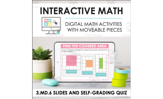 Digital Math for 3.MD.5 - Understand Concepts of Area (Slides + Self ...