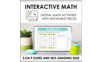 Digital Math for 4.OA.5 - Generate and Analyze Patterns (Slides + Self ...