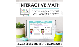 Digital Math for 4th Grade MD Standards - (BUNDLE of Slides + Self ...