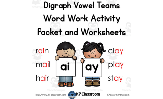 Diphthong OO EW Vowel Sounds Activity Packet and Worksheets by Teach Simple