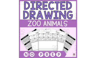 Directed Drawing and Creative Writing Prompts (12 Birds) by Teach Simple