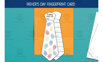 Father's Day Handprint Art, DIY Gift for Daddy, by Teach Simple
