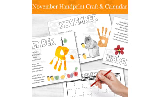 DIY Handprint Calendar - July Craft & Poem, Homeschool Art Activity by ...