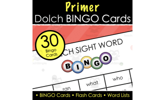 Primer Sight Word Bingo by Teach Simple