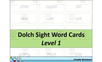 Dolch Sight Word Cards - Level PP by Teach Simple