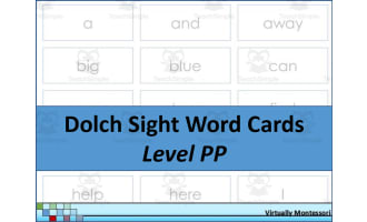 Dolch Sight Word Cards - Level 1 by Teach Simple