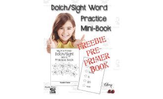 Pre-Primer Polka Dot Sight Word Cards by Teach Simple