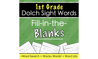 1st Grade Dolch Sight Words - Digital Fill-in-the-Blanks Quiz ...