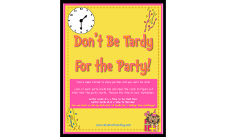 Prime Time Telling Time Activity by Teach Simple