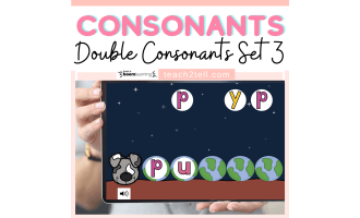 Separating Double Consonants Worksheet by Teach Simple