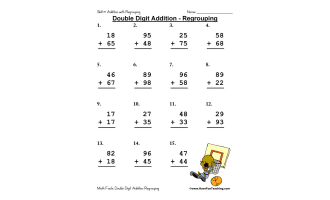 Double Digit Addition Worksheet Pack by Teach Simple