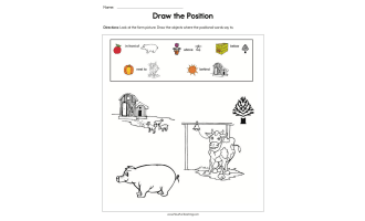 Circle & Draw Prepositions Worksheet by Teach Simple