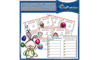 Halloween 2 Digit By 2 Digit Multiplication Task Cards With Response ...