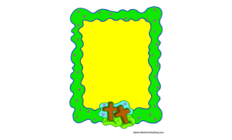 Easter Bunny Outline Writing Paper by Teach Simple