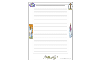 Frog Writing Paper by Teach Simple