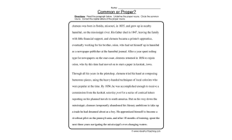 Proper Nouns Practice Worksheet by Teach Simple