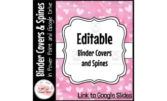 French Pink Watercolor Dots Binder Covers & Spines by Teach Simple