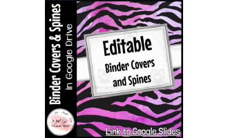 Leopard Print Binder Covers & Spines by Teach Simple